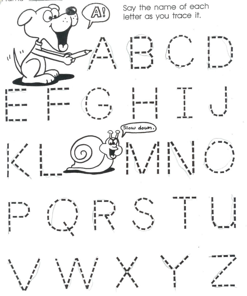 Alphabet Worksheets For 2 Year Olds Alphabet Worksheets For Pertaining