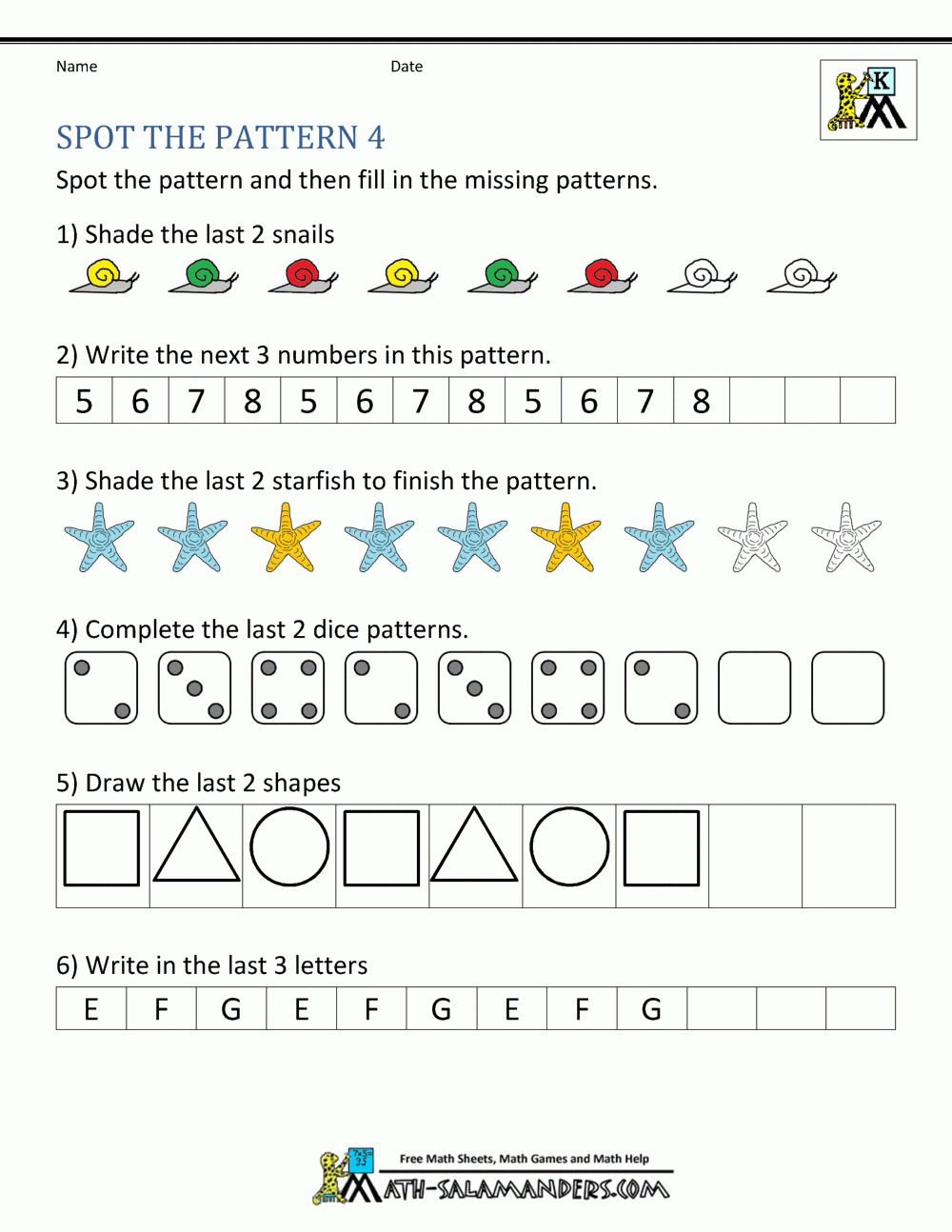 Alphabet Pattern Worksheets AlphabetWorksheetsFree