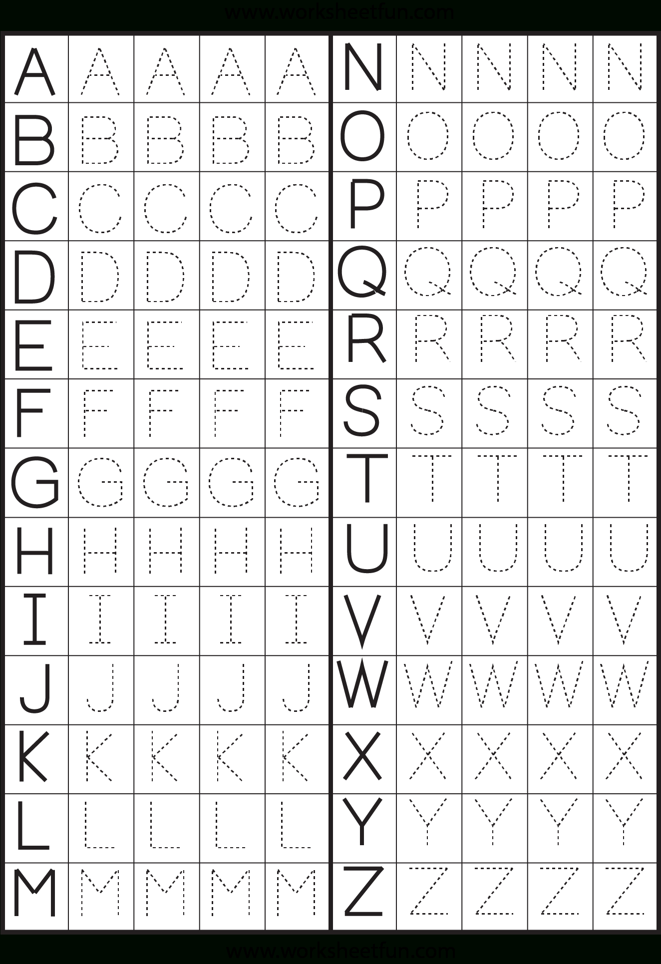 Alphabet Tracing Worksheets For 5 Year Olds AlphabetWorksheetsFree Alphabet Tracing Worksheets For 5 Year Olds AlphabetWorksheetsFree