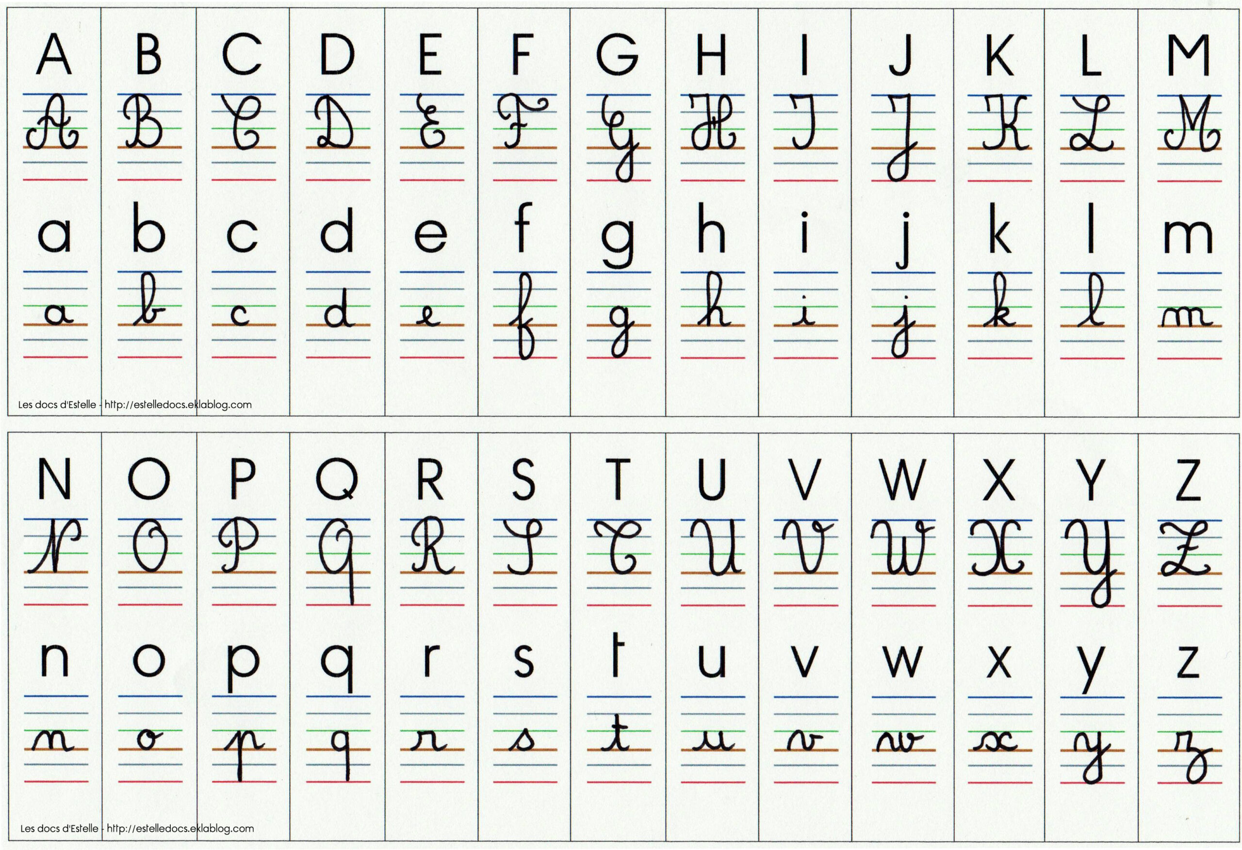 L'alphabet Cursive Minuscule – AlphabetWorksheetsFree.com L'alphabet Cursive Minuscule – AlphabetWorksheetsFree.com