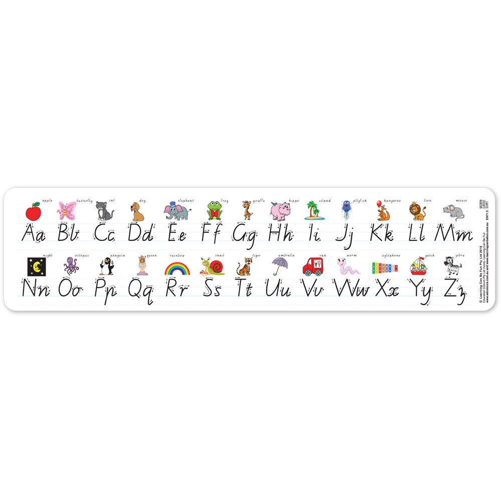 Cursive Alphabet Desk Strips | AlphabetWorksheetsFree.com Cursive Alphabet Desk Strips | AlphabetWorksheetsFree.com