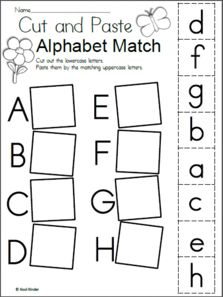 Alphabet Matching Interactive Worksheet For Alphabet Worksheets Alphabet Matching Interactive Worksheet For Alphabet Worksheets