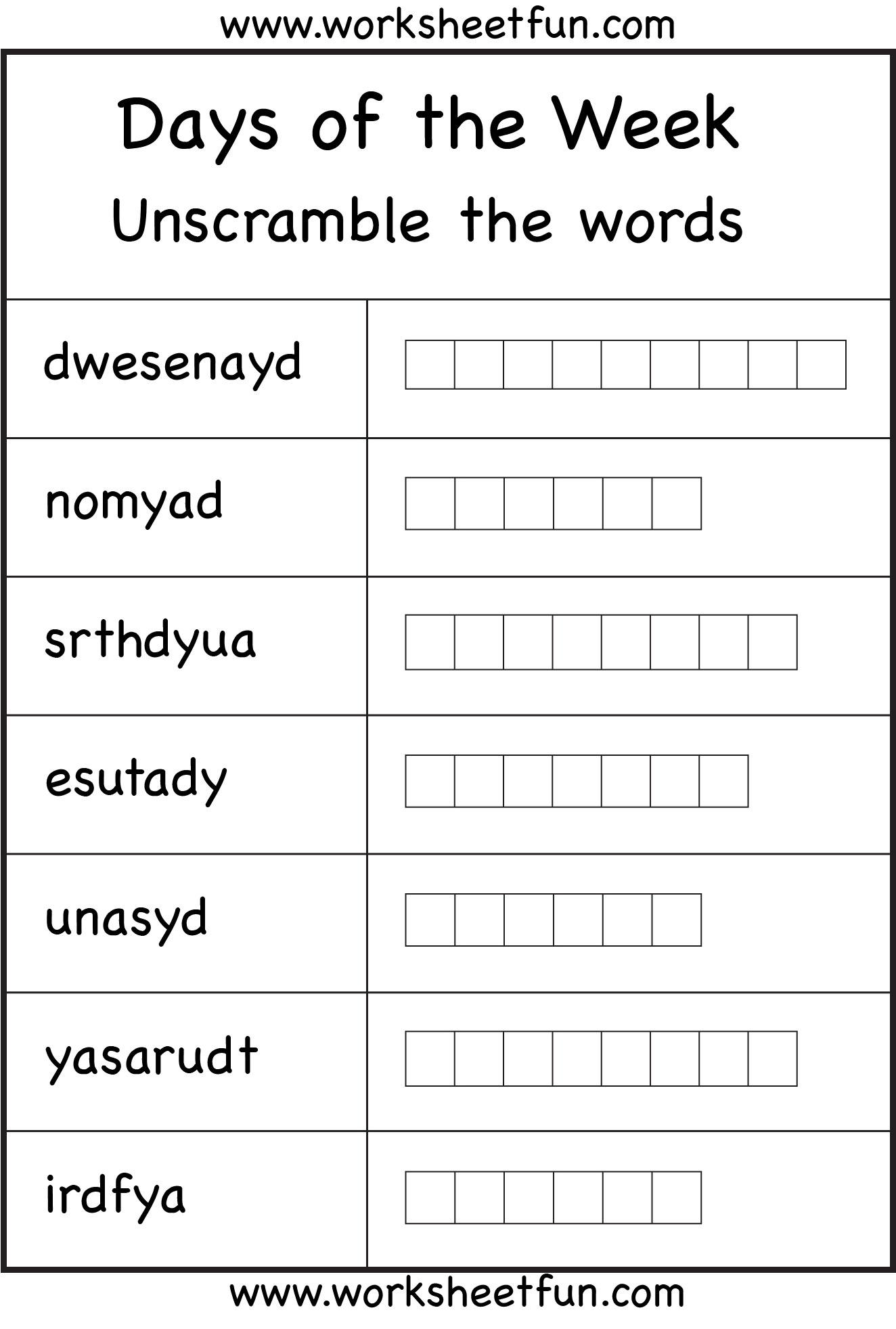 Days Of The Week Tracing Worksheets Pdf AlphabetWorksheetsFree Days Of The Week Tracing Worksheets Pdf AlphabetWorksheetsFree