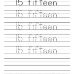 Number 15 Tracing Worksheet | AlphabetWorksheetsFree.com