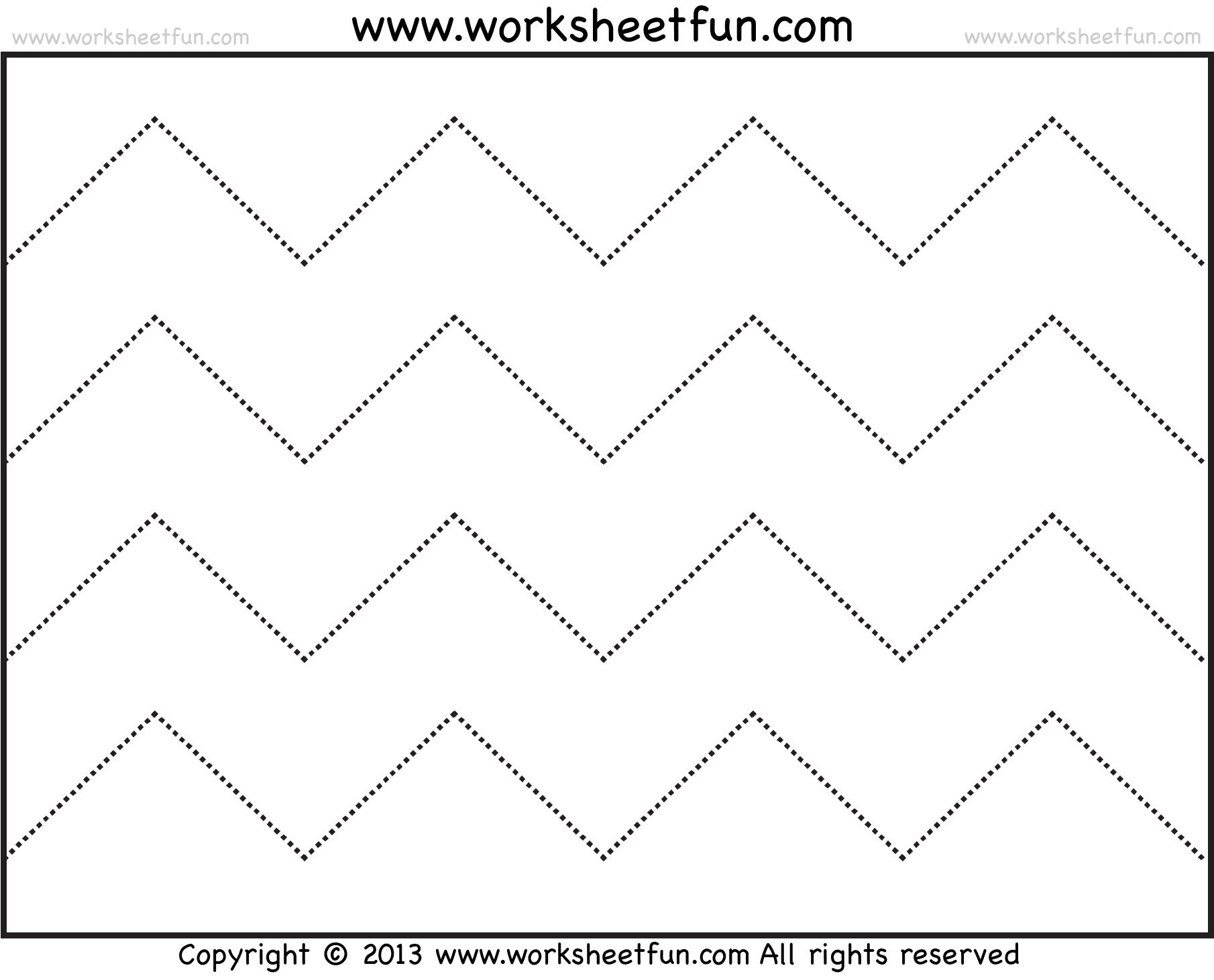 Tracing Zig Zag Lines Worksheets AlphabetWorksheetsFree