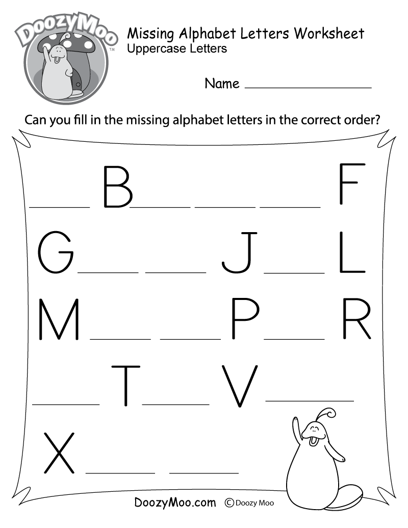 Alphabet Worksheets A Z Printable AlphabetWorksheetsFree