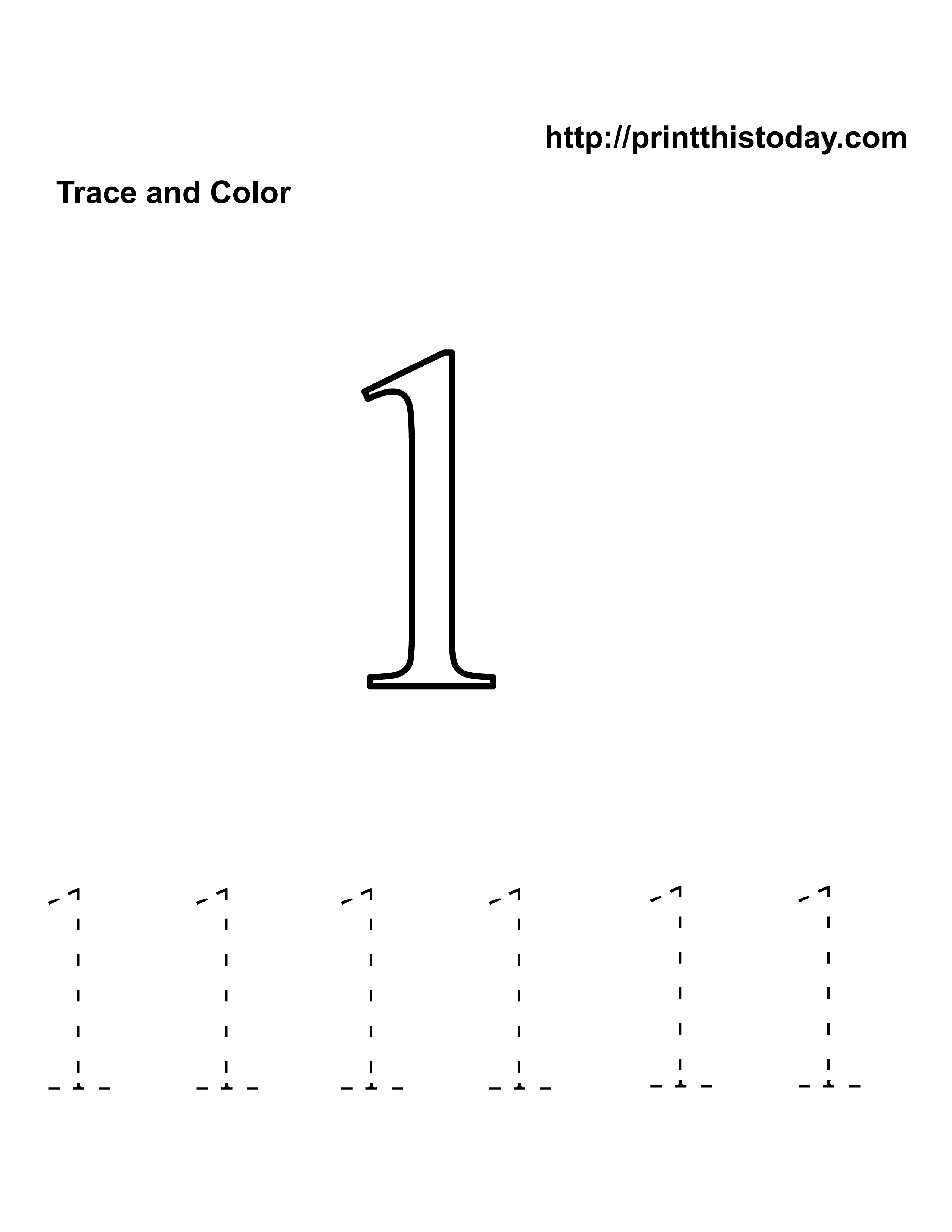 Number 1 Tracing Worksheet – AlphabetWorksheetsFree.com Number 1 Tracing Worksheet – AlphabetWorksheetsFree.com