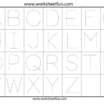 Big Letter Tracing Worksheets | AlphabetWorksheetsFree.com