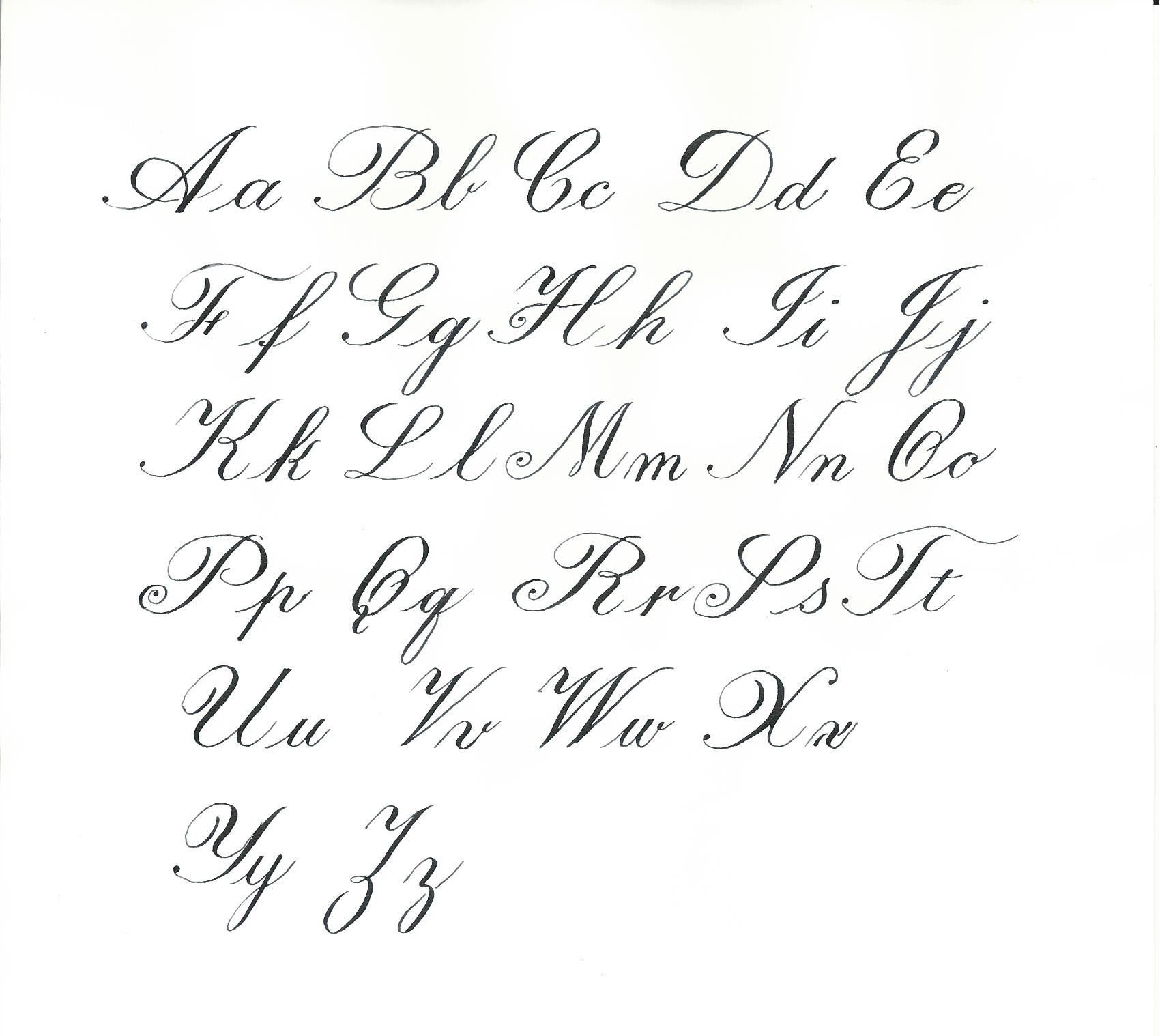 Cursive Alphabet Examples | AlphabetWorksheetsFree.com Cursive Alphabet Examples | AlphabetWorksheetsFree.com