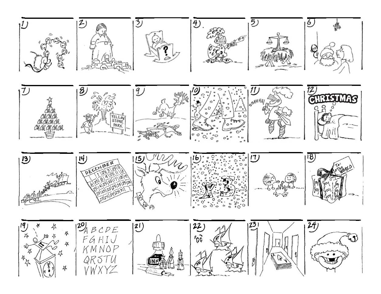 Christmas Song Riddles Worksheet | AlphabetWorksheetsFree.com Christmas Song Riddles Worksheet | AlphabetWorksheetsFree.com