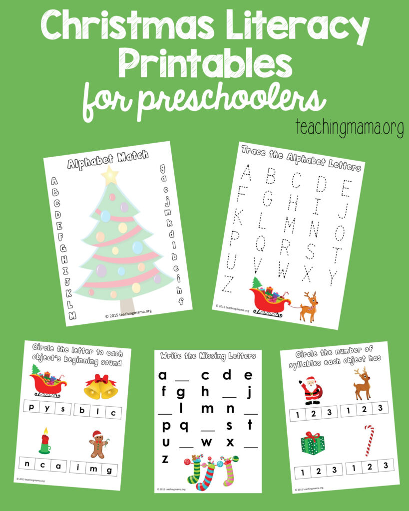 Christmas Worksheet Packets | AlphabetWorksheetsFree.com