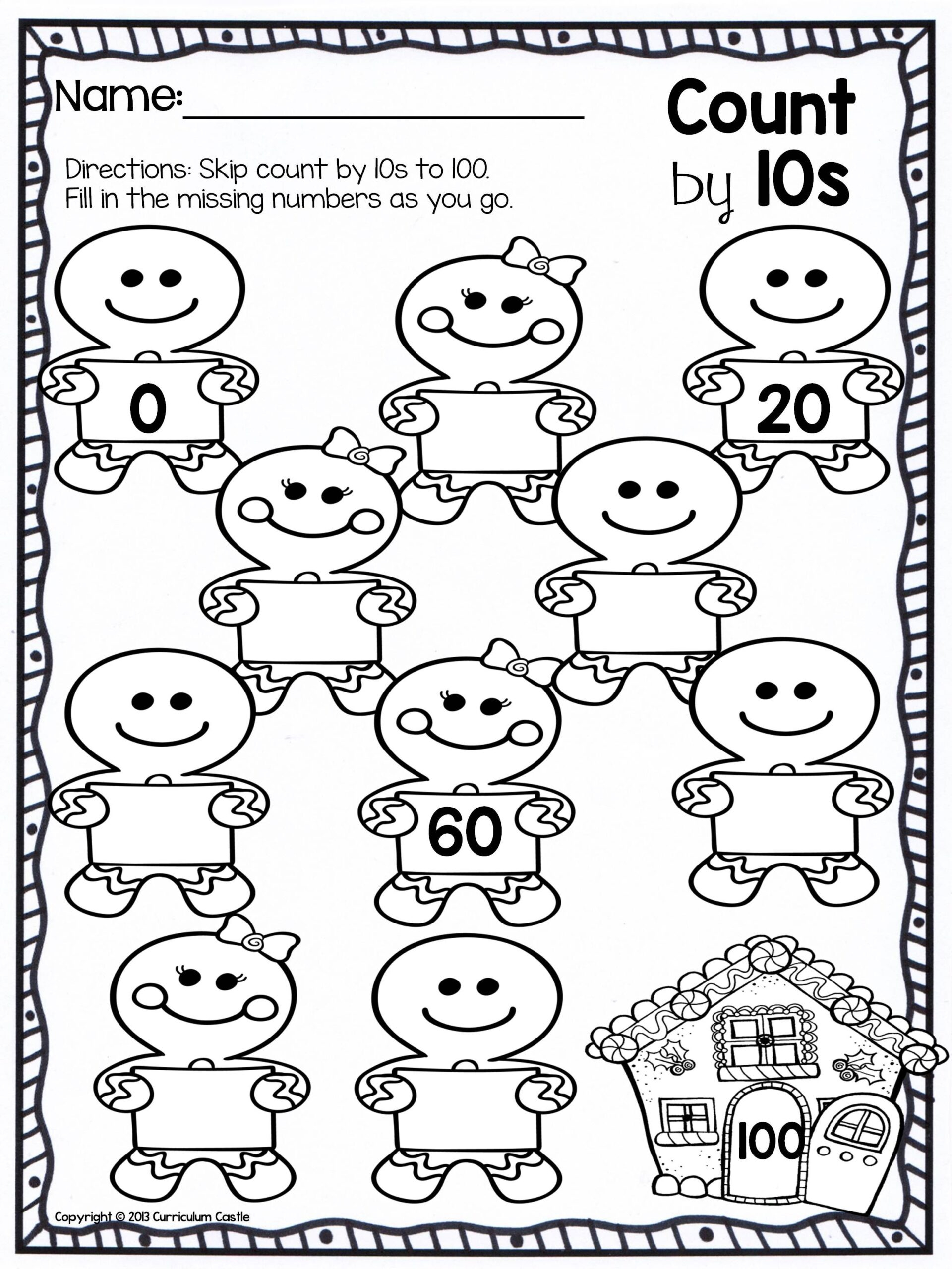 Christmas Counting Worksheets Kindergarten AlphabetWorksheetsFree