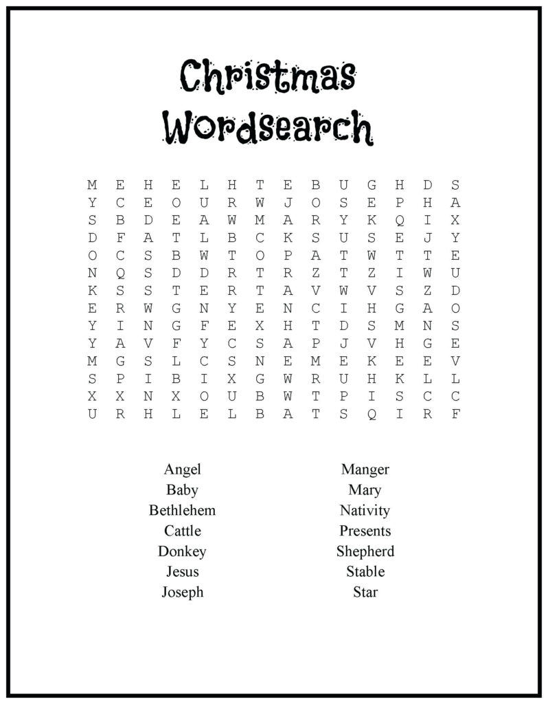 Christmas Calculator Words Worksheet | AlphabetWorksheetsFree.com