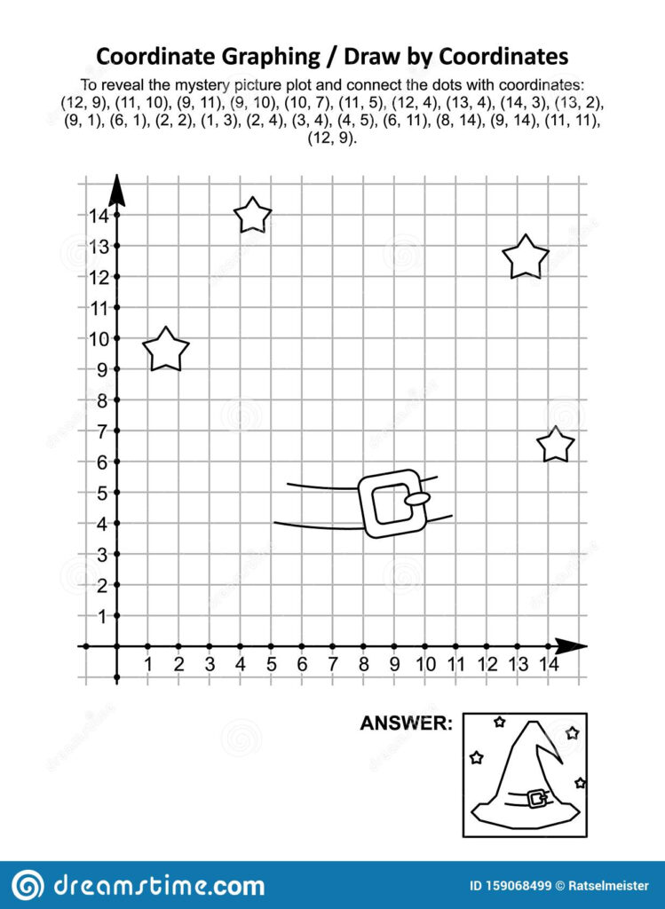 Halloween Coordinate Graphing Worksheets Free | AlphabetWorksheetsFree.com