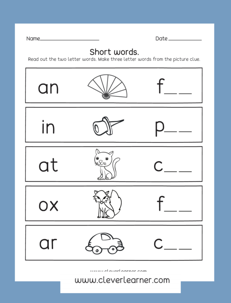 Three Letter Words Tracing Worksheets AlphabetWorksheetsFree