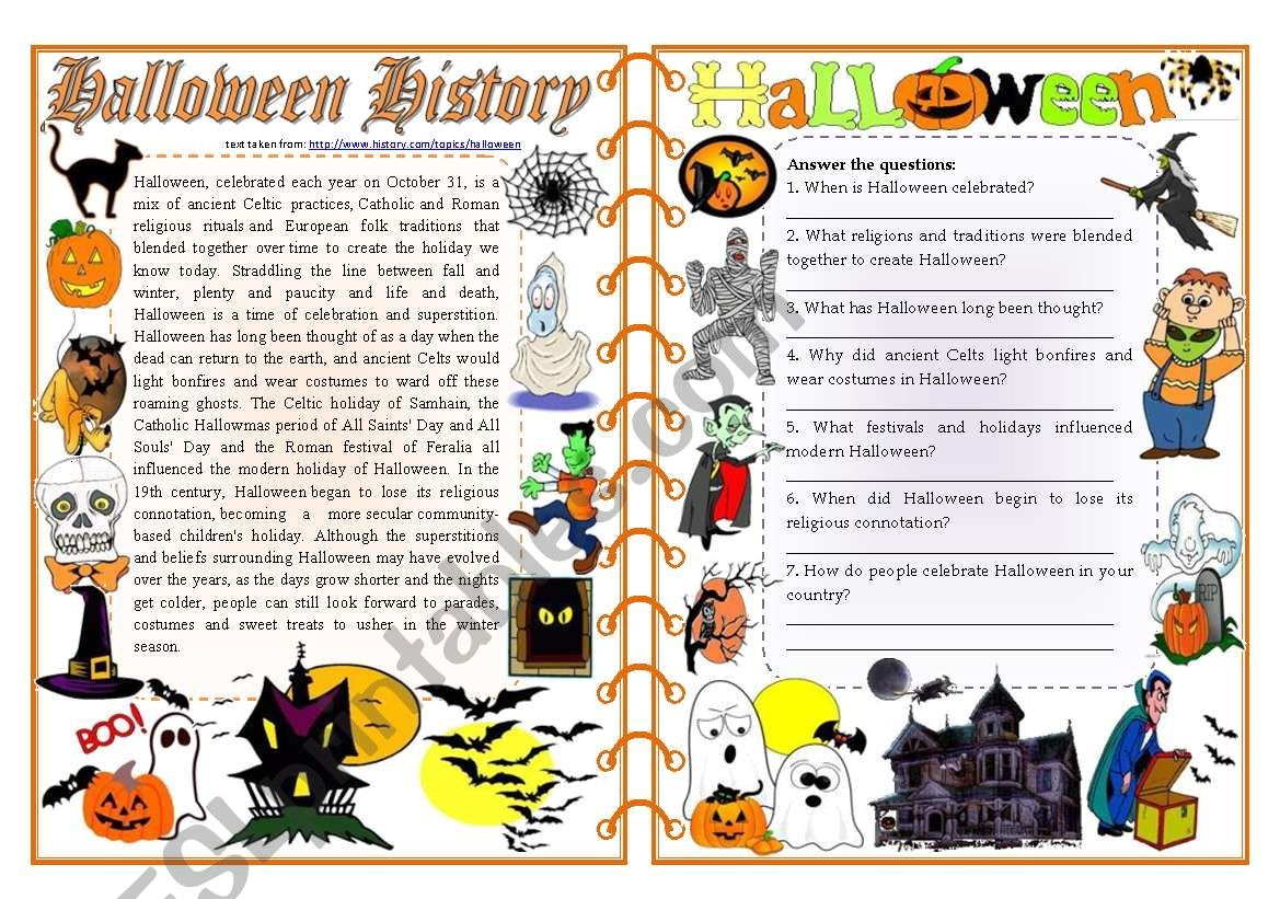 Origin Of Halloween Worksheet AlphabetWorksheetsFree Origin Of Halloween Worksheet AlphabetWorksheetsFree
