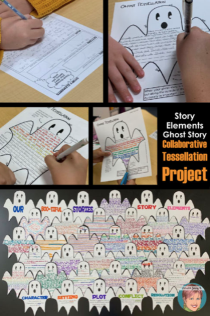 Halloween Tessellations Worksheets | AlphabetWorksheetsFree.com