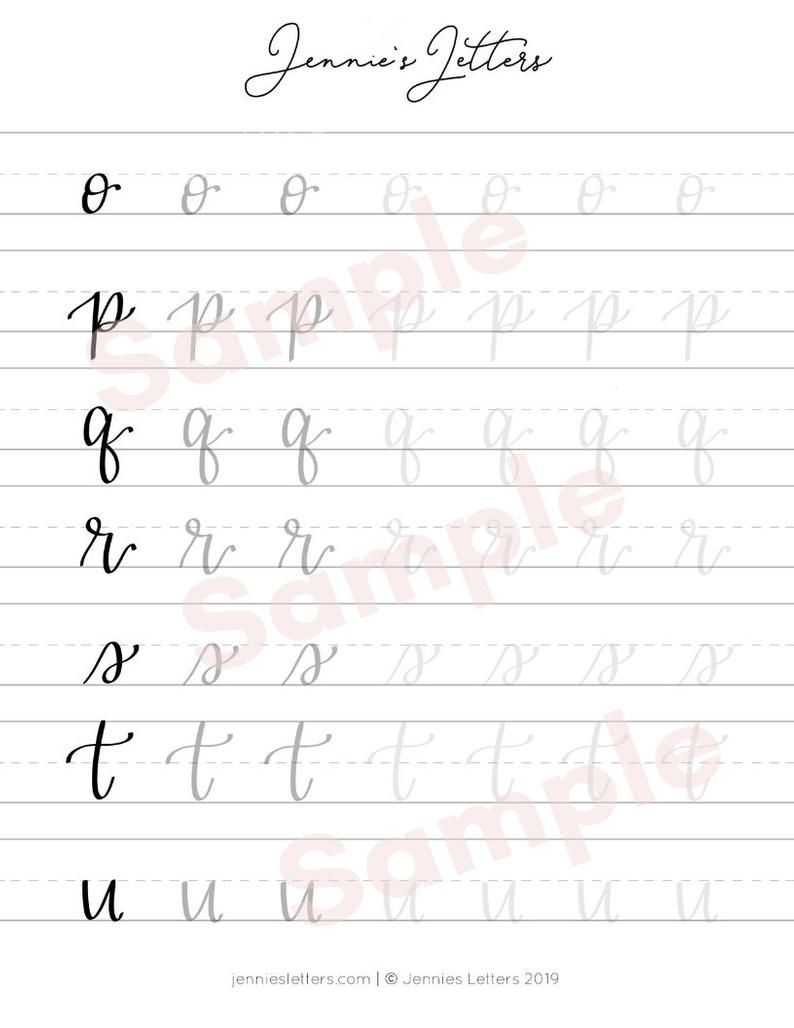 Printable Calligraphy Letter Practice Sheets Printable Calligraphy Letter Practice Sheets