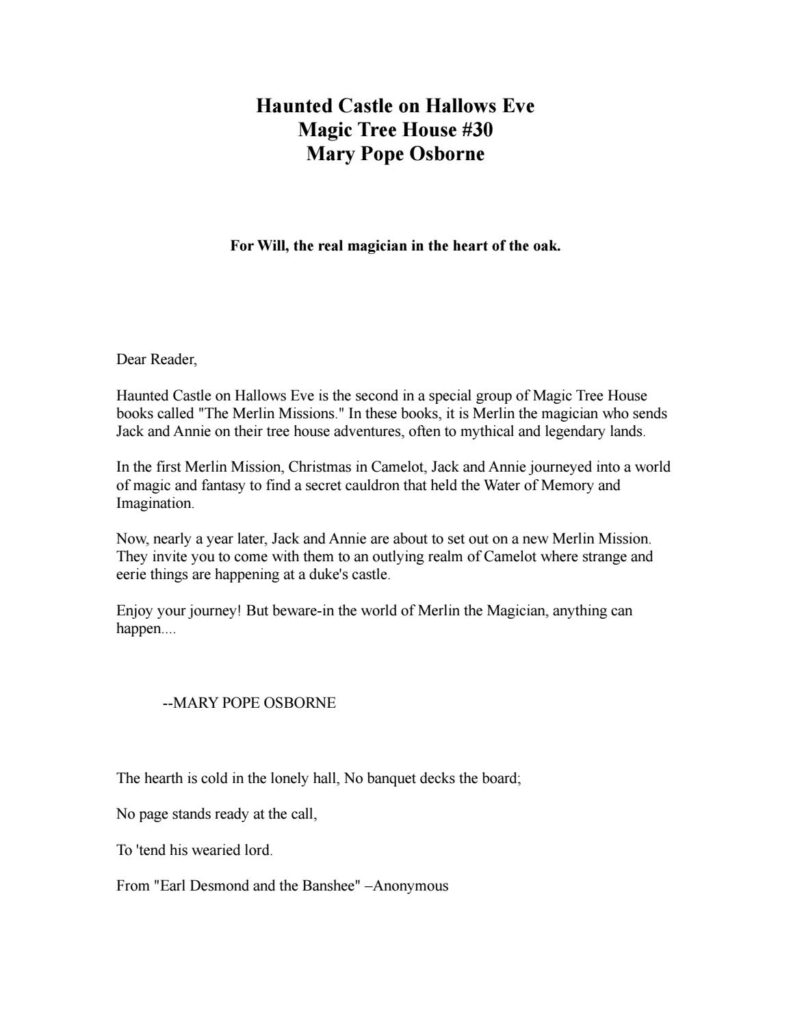 Haunted Castle On Hallows Eve Worksheets | AlphabetWorksheetsFree.com