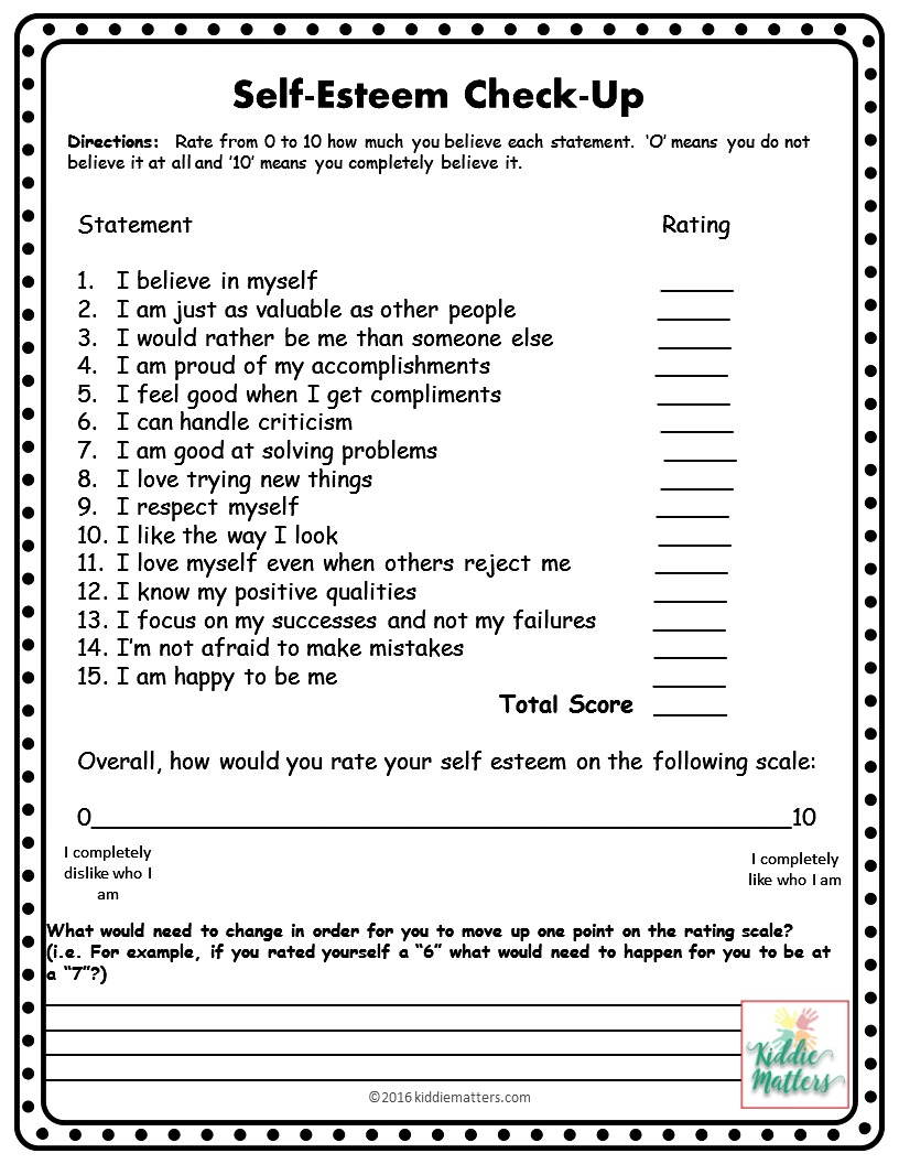 Therapy Worksheets For Low Self Esteem AlphabetWorksheetsFree