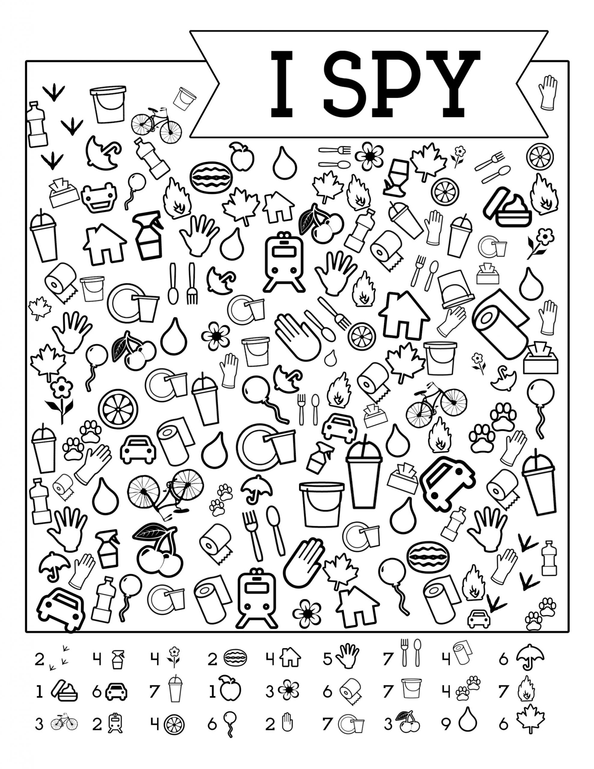 I Spy Printable I Spy Printable