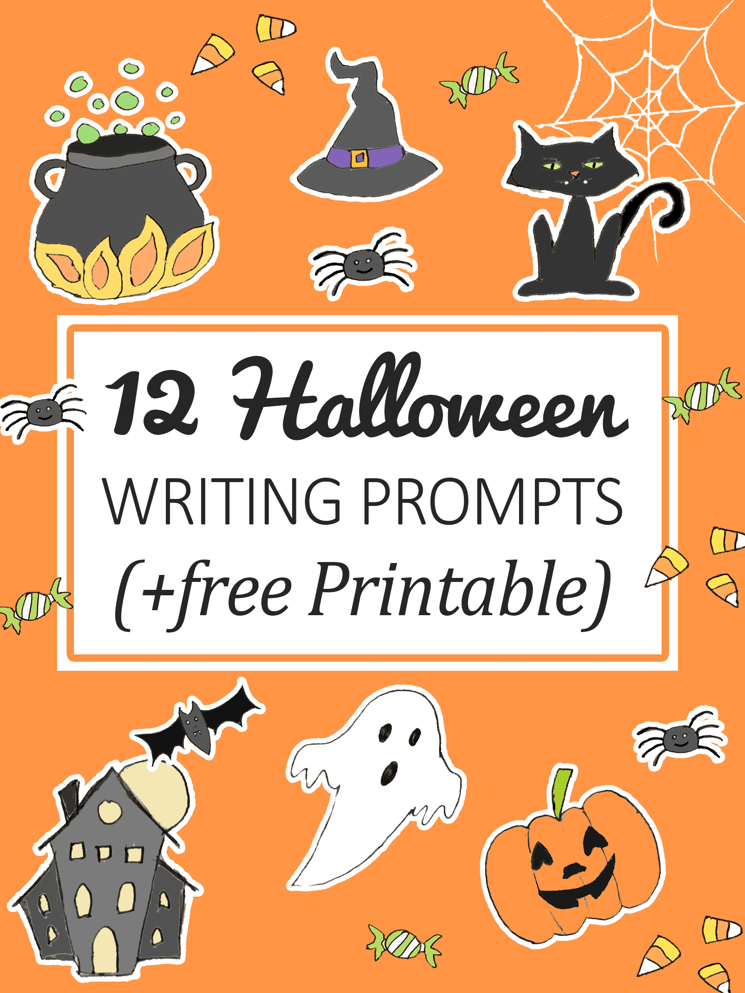 Halloween Story Prompts Worksheet AlphabetWorksheetsFree