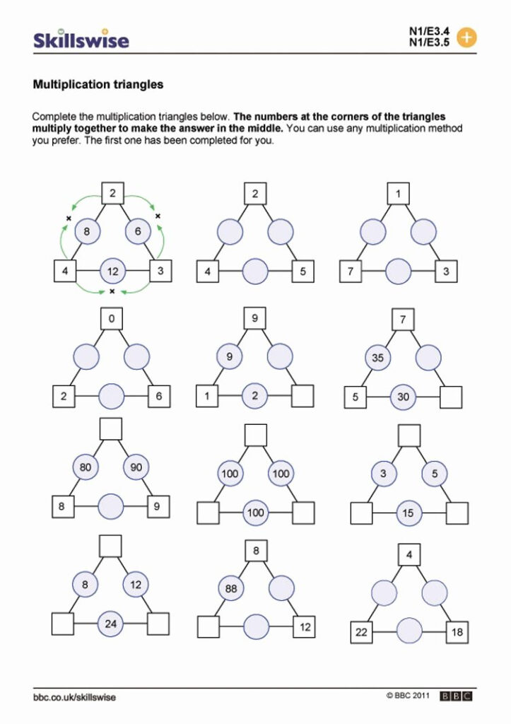 Break Apart Strategy Multiplication Worksheets | AlphabetWorksheetsFree.com