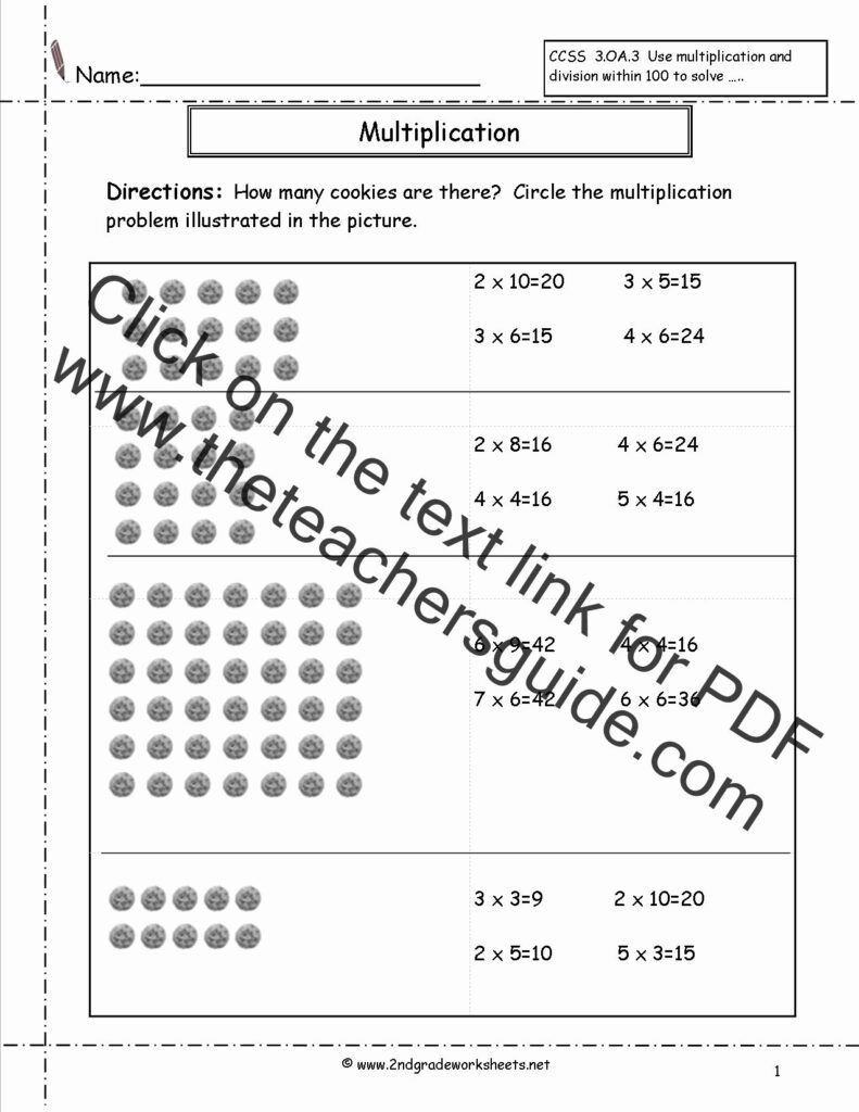 Break Apart Strategy Multiplication Worksheets | AlphabetWorksheetsFree.com