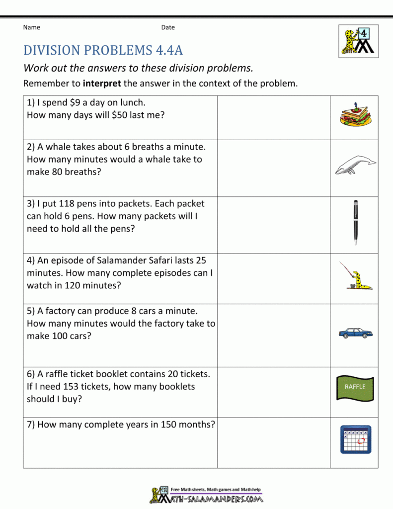 Multiplication And Division Worksheets Grade 4 Pdf Multiplication And Division Worksheets Grade 4 Pdf