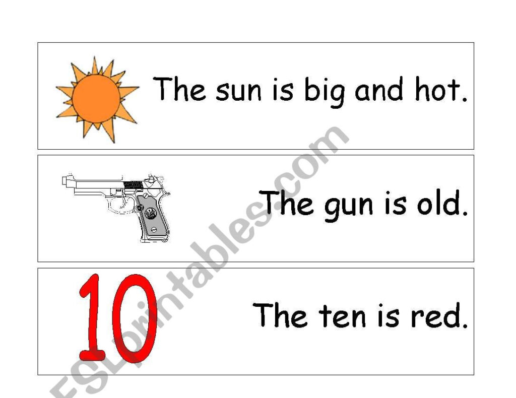Three Letter Word Sentences Worksheet Pdf | AlphabetWorksheetsFree.com