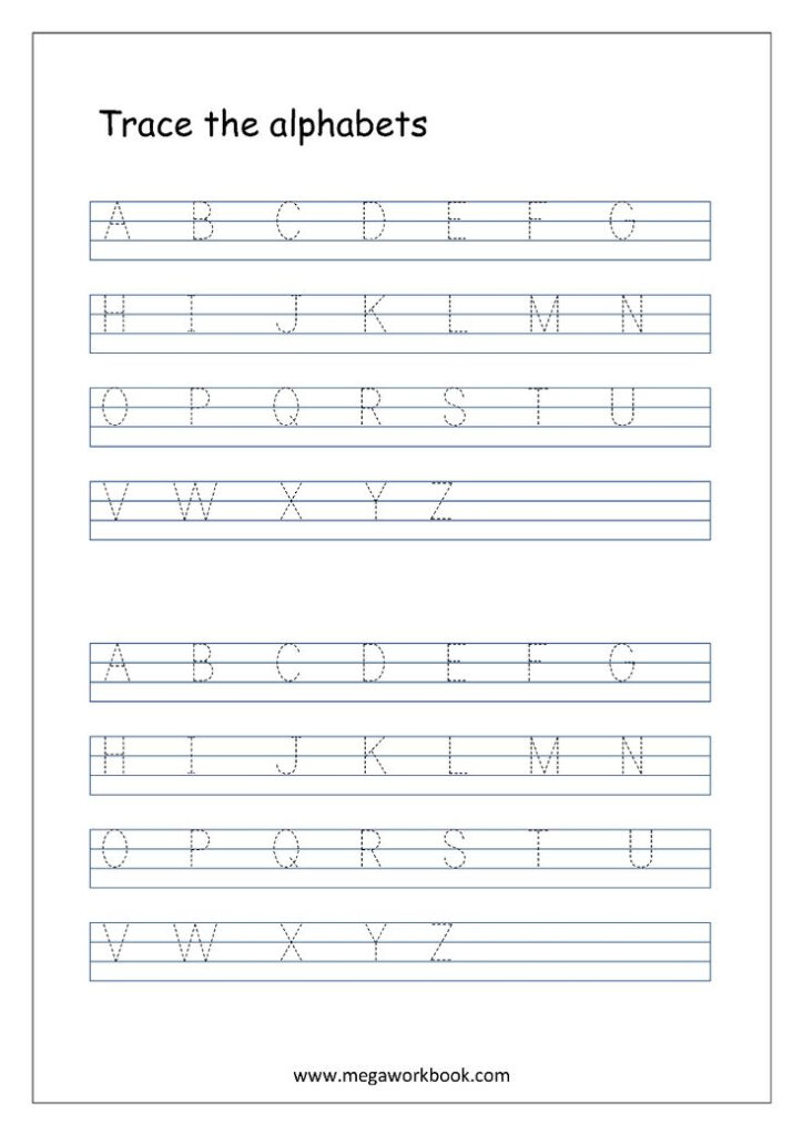 4 Lines Handwriting Worksheets - AlphabetWorksheetsFree.com ...