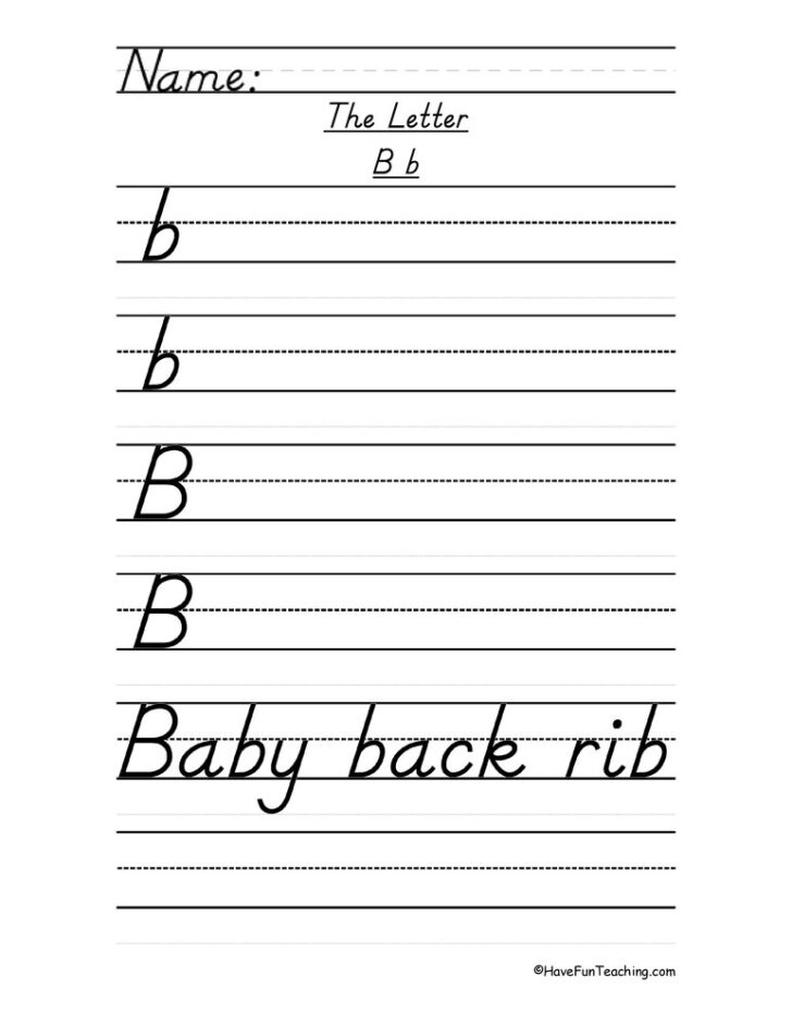 Letter | AlphabetWorksheetsFree.com