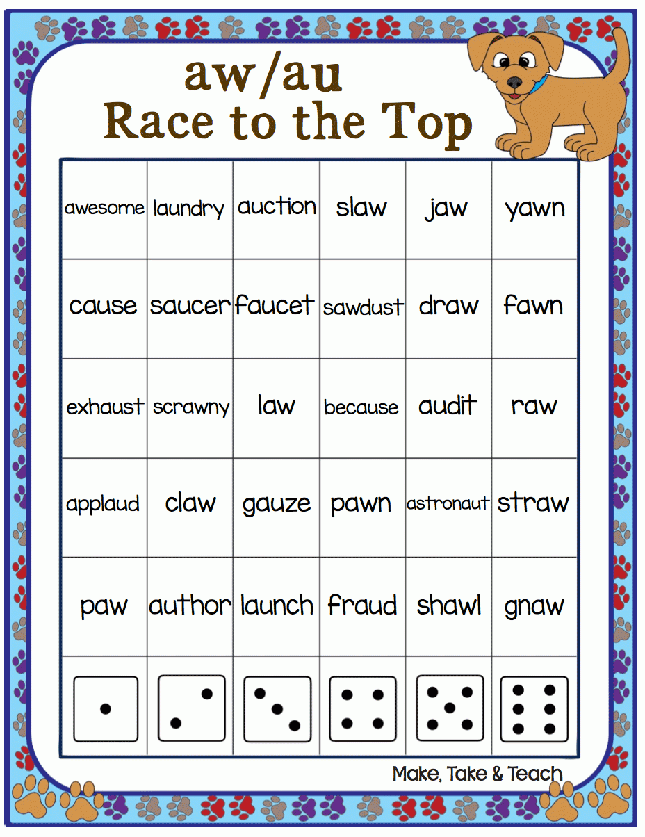 Au Aw Big Phonics Bundle Make Take Teach AlphabetWorksheetsFree Au Aw Big Phonics Bundle Make Take Teach AlphabetWorksheetsFree