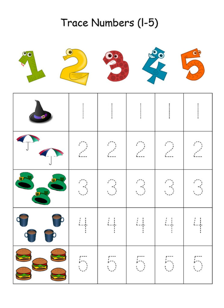 Tracing Numbers 1 5 Worksheets | AlphabetWorksheetsFree.com Tracing Numbers 1 5 Worksheets | AlphabetWorksheetsFree.com
